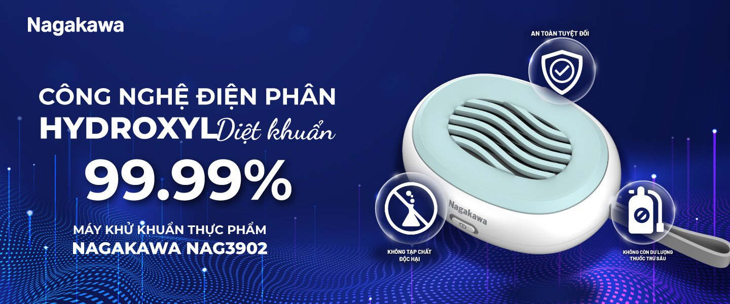 Máy khử khuẩn thực phẩm Nagakawa NAG3902