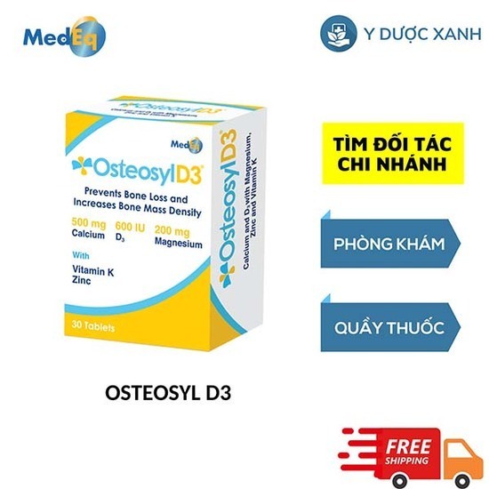 OSTEOSYL D3, 30 viên, Viên uống bổ sung vitamin D3 cho trẻ em trên 6 ...